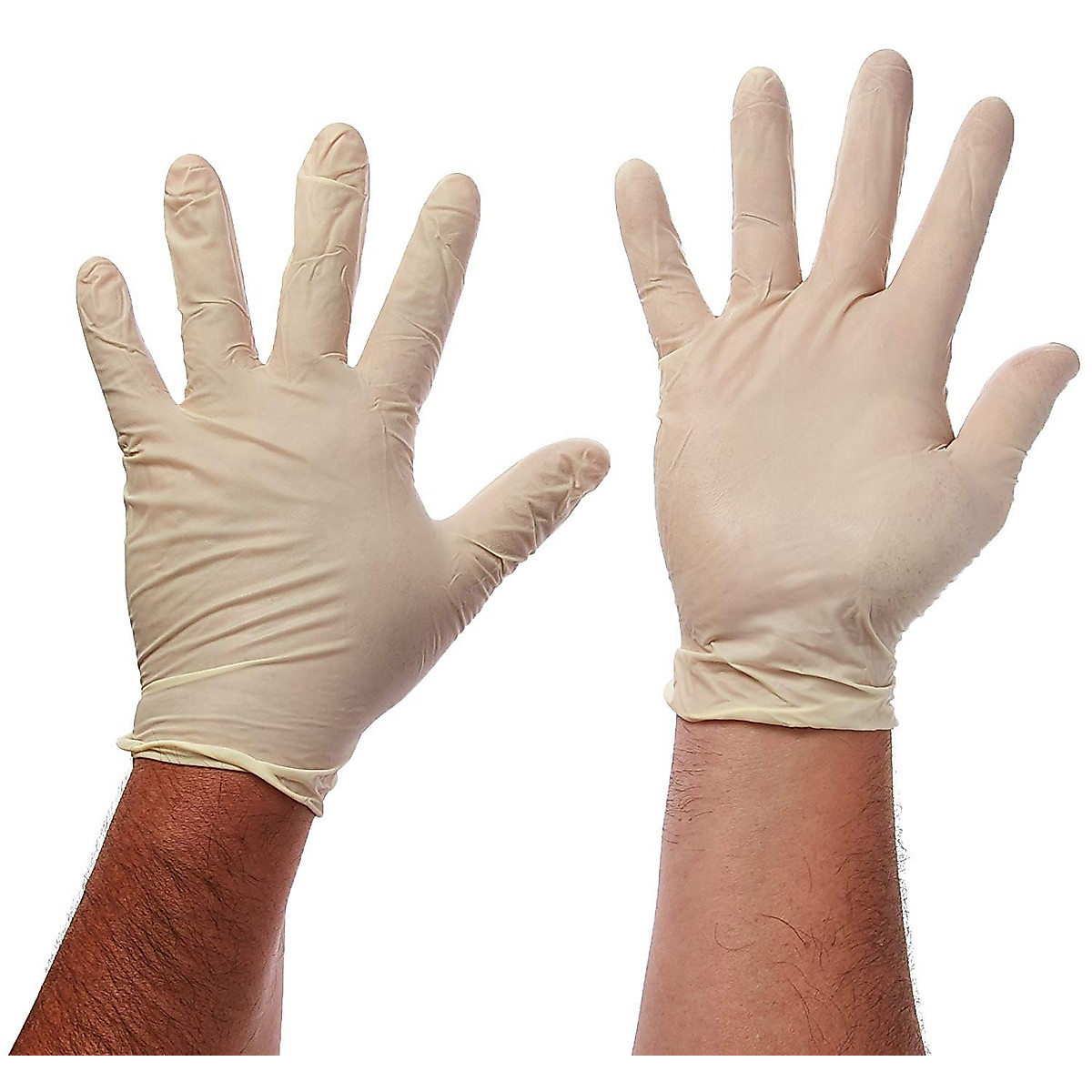 100 Disposable Latex Gloves, Powder Free Size X-large