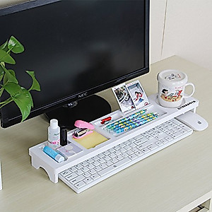 CYBERNOVA Desk Organiser Office Small Objects Storage Keyboard Commodity Shelf