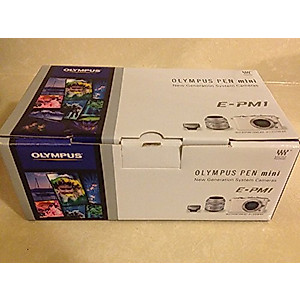 Olympus PEN E-PM1 12.3MP Interchangeable Camera with CMOS Sensor, 3-inch LCD and 14-42mm II Lens (Black) (Old Model)