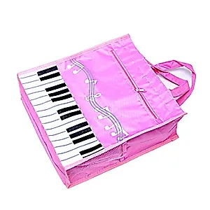 Piano Keys Handbag Reusable Grocery Bag Shoulder Shopping Bag Tote Bag for Music Teacher Girls Gift Bag