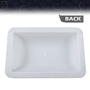 PIT66 Skylight Cover Compatible with RV Camper Food Truck 14" X 22" Camper Skylight Food Truck Skylight White