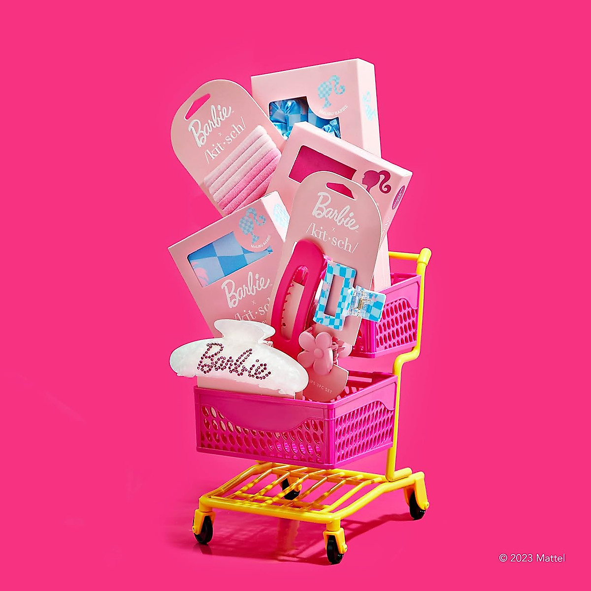 Barbie x Kitsch Satin Pillowcase with Zipper - Softer Than Silk Pillow Cases for Hair and Skin | Cooling Pillow Cases Covers | Satin Pillow Cases Standard Size 19x26 (Malibu Barbie, 1 Pack)