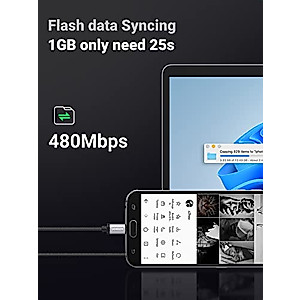 UGREEN Micro USB Cable, 1.5FT High Speed Fast Charging USB Cable, Nylon Braided Durable Android Phone Charger Cord, Compatible with Samsung Galaxy S7 S6 Note LG V10 Tablet PS4 MP3