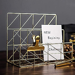 Magazine Rack Wall Wrought Iron Bookshelf Gold Shelf Living Room Creative Home Wall Magazine Storage Rack Best Gift (Color : Gold, Size : 251220cm)