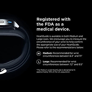 Omron - HeartGuide Smart Watch Blood Pressure Monitor with Sleep and Activity Tracker - Large