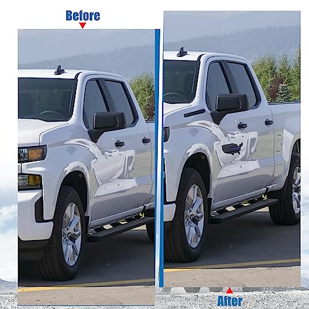 3 Packs Car Badge Emblem Sticker Decal, 3D US American Flag and USA Flag map Decal Emblem Sticker,Metal Adhesive Auto Fender Bumper Badge Stickers, for car Exterior Accessories