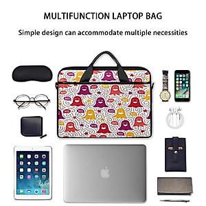 Halloween Ghosts Laptop Computer Bag Waterproof Shoulder Messenger Bag 13-15 inch Durable Laptop Tote Bag with Shoulder Strap Handle Lightweight Crossbody Briefcase