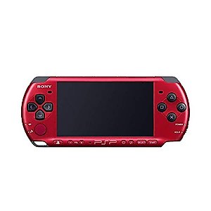 Sony Playstation Portable PSP 3000 Series Handheld Gaming Console System (Red/Black) (Renewed)