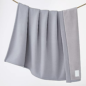 Calvin Klein Sherpa Rib Knitted 1 Piece Throw, 40 X 60 Inch, Man Made Fibre (Grey)