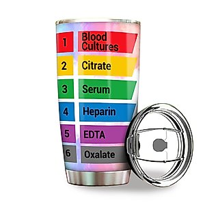 MEDROC Phlebotomy Gifts For Women - Phlebotomist Tumbler Stainless Steel 20oz, Phlebotomists Week Gifts Coworker Staffs, Funny Phlebotomy Accessories Essentials For Work (PHL01)