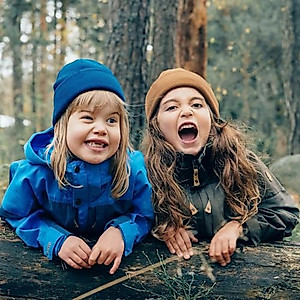 Zando Unisex Baby Beanie Warm Baby Boy Beanie for Toddler Boys Knit Kids Beanie Hat Beanies for Kids Beanie Toddler Winter Hat Girls Infant Beanies Slouchy Baby Hats Black&Dark Green&Dark Grey Hat