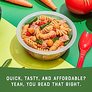 Bumble Bee Quick Catch Mediterranean Pasta, Wild Caught Tuna and Pasta Bowl, 6 oz (Pack of 6) - Ready to Enjoy, Spork Included - 14g Protein per Serving - No Artificial Flavors - Good Source of Fiber