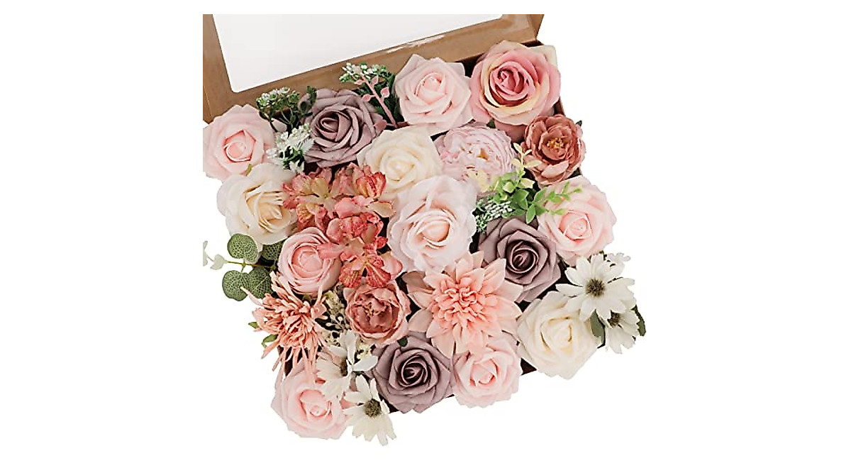 Beautiful Dusty Rose Artificial Flowers for Weddings & Decor
