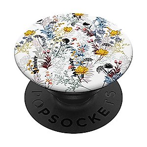 Nature Blossom Artsy Floral Pattern Florist Gifts Flower PopSockets PopGrip: Swappable Grip for Phones & Tablets