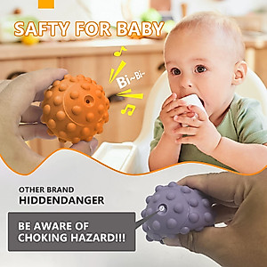 ROHSCE Balls for Toddlers 1-3 Baby Sensory Toys, Montessori Toys for Babies 6-12 Months Baby Ball Toy, Sensory Balls BPA Free Teething Gift Toddler Balls Bath Toys with Bright Color Multi Textured