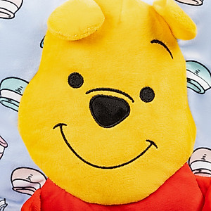 Disney Winnie The Pooh 3D Snuggle Pillow - Super Soft Yellow Plush Pillow - Measures 15 Inches
