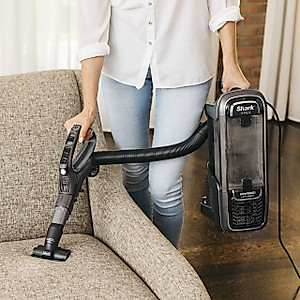 Shark AZ1002 Apex Powered Lift-Away Upright Vacuum with DuoClean & Self-Cleaning Brushroll, Crevice Tool, Upholstery Tool & Pet Power Brush, for a Deep Clean on & Above Floors, Espresso
