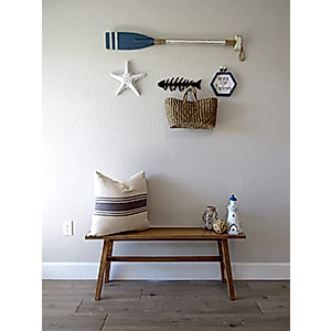 Wallcharmers Large Fish Bone Key, Leash, & Towel Holder | Nautical Home & Wall Decor