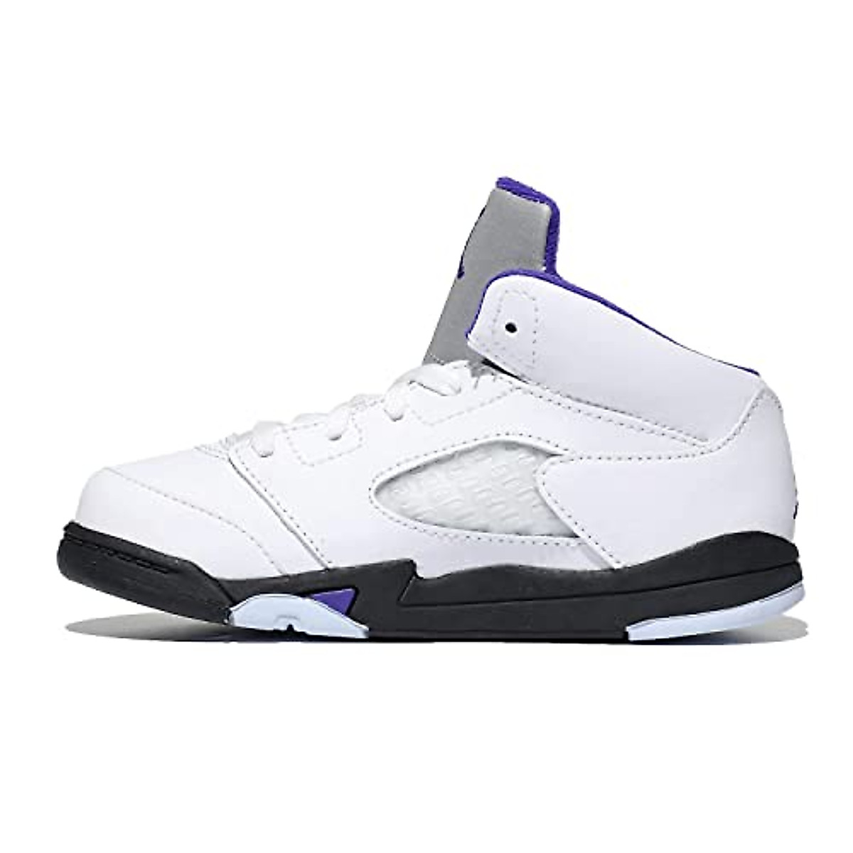 Jordan Baby Boy's Jordan 5 Retro (Infant/Toddler) White/Dark Concord/Black 4 Toddler M