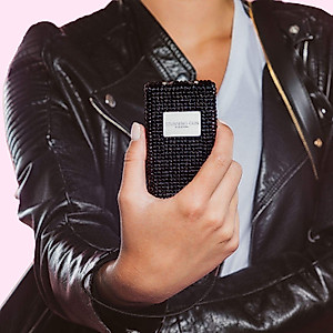 BLINGSTING Handheld Stun Gun - Shock at 950,000 Volts, Mini & Portable Personal Security - Batteries & Wrist Strap Included - Black, 1 Count