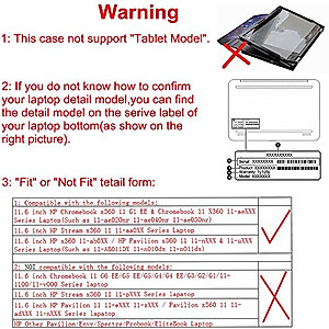 Alapmk Protective Case Cover for 11.6" HP Chromebook x360 11 G1 EE & Chromebook 11 X360 11-aeXXX/HP Stream x360 11 11-aaXXX/HP x360 11-abXXX Series Laptop(Warning:Not fit Other Laptop),Love Tree