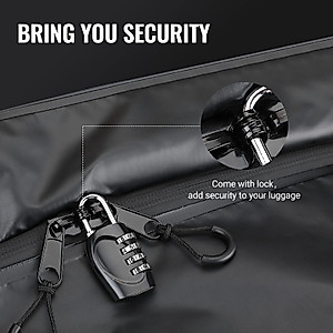 BougeRV Hitch Cargo Carrier Bag with Lock Waterproof Soft Shell 20 Cubic Feet (59" 24" 24") Cargo Bag for Hitch Carrier Include 8 Reinforced Straps for Truck Pickup RV All SUV with Hitch Cargo Basket