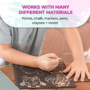 Black Kraft Arts and Crafts Paper Roll - 18 inches by 100 Feet (1200 Inch) - Ideal for Paints, Wall Art, Easel Paper, Fadeless Bulletin Board Paper, Gift Wrapping Paper and Kids Crafts - Made in USA