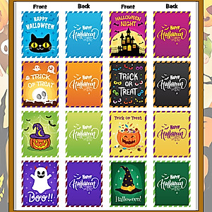 40 Pcs Halloween Party Favors Rubber Bracelets with Gift Cards,Halloween Silicone Wristbands for Party Supplies Goodie Bags Stuffers Fillers Trick or Treats Halloween Classroom Prizes Gifts for Kids