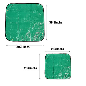 2PCS(39.3'',26.8'') Plant Waterproof Repotting Square Mats,Foldable Garden Transplanting Work Cloth Mat,Portable Gardening Mat,Indoor Succulent Potting Mat(39.3"x39.3",26.8"x26.8")