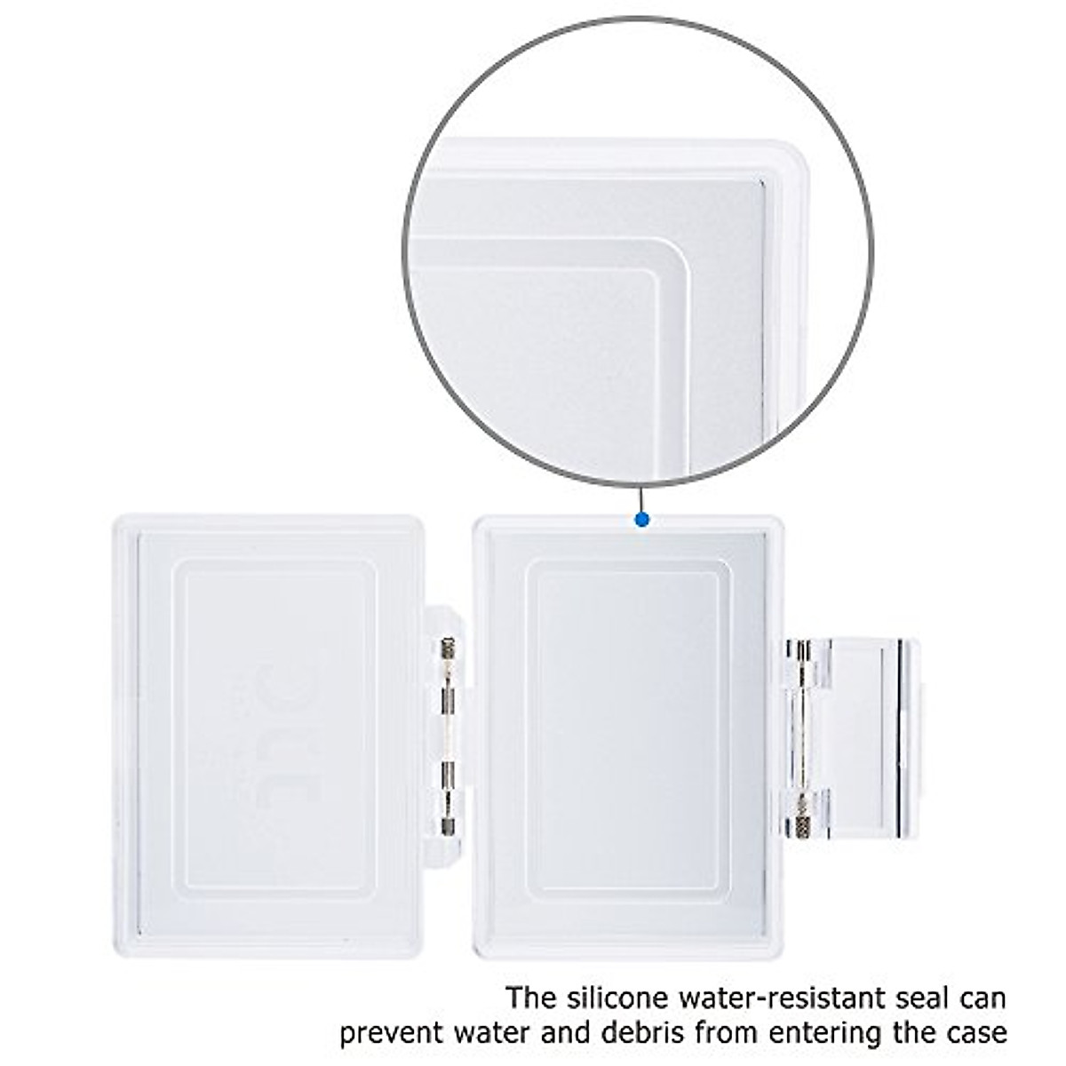 JJC Camera Battery Case Holder Box for Canon LP-E17 LP-E10 LP-E6 LP-E6N,Nikon EN-EL15a EN-EL14,Fujifilm NP-W126 NP-W126S,Sony NP-FW50 NP-FW100 and More Camera Battery Pack Below 2.36" x 1.65" x 0.94"