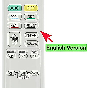 Replacement Remote Control for DAIKIN AC Air Conditioner Remote Control FTX09NMVJU FTX12NMVJU FTX15NMVJU FTX18NMVJU FTX24NMVJU FTXN09NMVJU FTXN12NMVJU FTXN15NMVJU FTXN18NMVJU FTXN24NMVJU RX09NMVJU