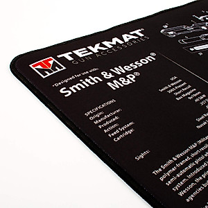 TekMat Ultra Gun Cleaning Mat for use with S&W M&P, Black, 15" x 20"