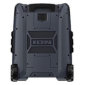 ION Block Rocker XL - Portable Bluetooth Outdoor Party Speaker, 220W, with Karaoke Microphone, Battery, 5 Speakers, Lights, Radio, USB Charging & App