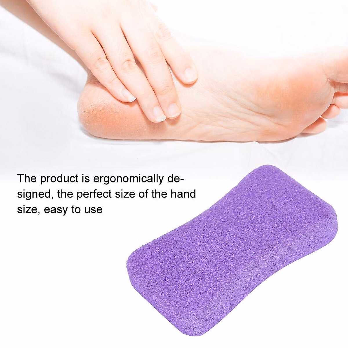 Pumice Stone for Feet, 4pcs Callus Remover and Foot Scrubber Pedicure Exfoliator Tool Hard Skin Callus Remover and Scrubber Portable Foot File Exfoliation to Remove Dead Skin()