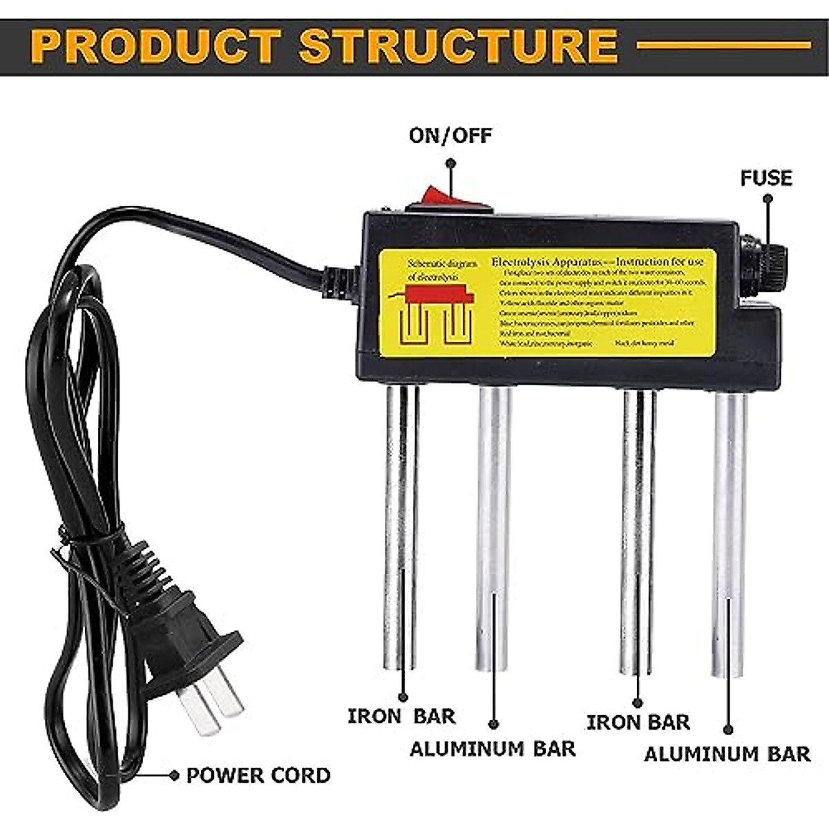 Consfly Water Electrolyzer Quick Water Quality Tester Water Purity Filter Measuring Tool Home Use