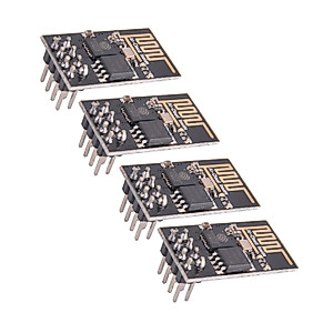 Makerfocus 4pcs ESP8266 Esp-01 Serial Wireless Wifi Transceiver Module Compatible with Arduino