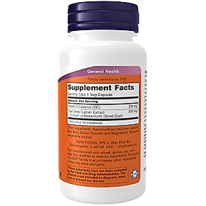 NOW Indole-3-Carbinol (I3C) 200 mg - 60 Veg Capsules