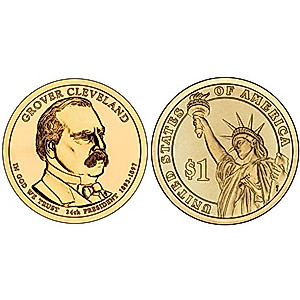 2012 D Grover Cleveland 2nd Term, 25-coin Bankroll of Presidential Dollars Uncirculated