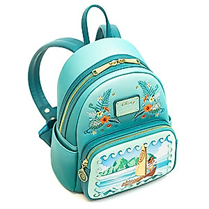 Loungefly Disney Moana, Princess Stories Series Moana Mini Backpack, Te fiti Hei Hei Pua Maui
