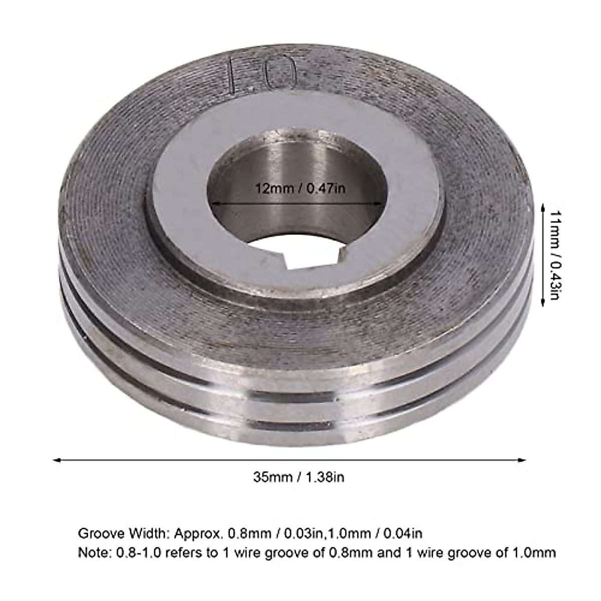 5Pcs Welder Wire Feed Roller Groove Feeding Guide Wheel 0.8 to 1.0mm for Electronic Appliances, Instrumentation, Home Appliances, Welding Components