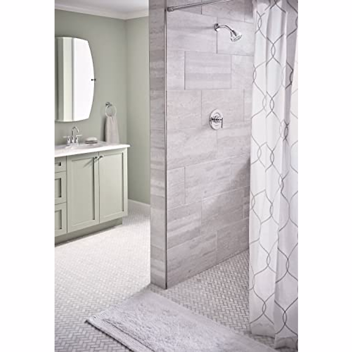 Moen Gibson Chrome Posi-Temp Pressure Balancing Eco-Performance Modern Shower Only Trim Valve Required, T2902EP