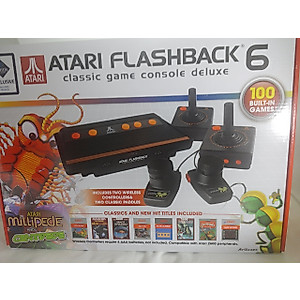 Atari Flashback 6 Deluxe Collectors Edition Exclusive 100 Games Built In Plus 2 extra Classic Controllers