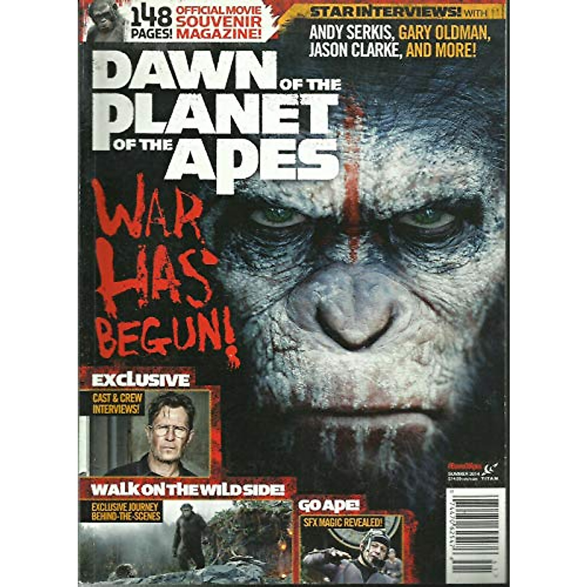 DAWN OF THE PLANET OF THE APES MAGAZINE, WAR HAS BEGUN ! SUMMER, 2014