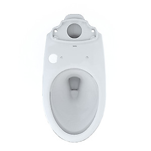 TOTO Drake Elongated TORNADO FLUSH Toilet Bowl, WASHLET+ Ready, Cotton White - C776CEGT40#01
