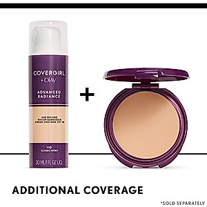 COVERGIRL Advanced Radiance Age Defying Foundation Makeup Creamy Beige, 1 oz