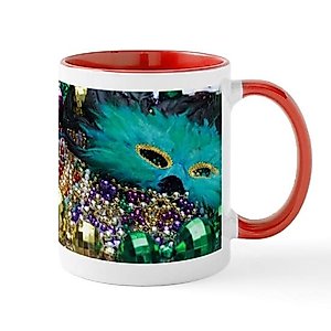 CafePress Carnival Spirit Of Mardi Gras Mugs Ceramic Coffee Mug, Tea Cup 11 oz