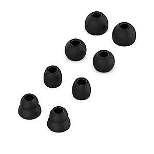 MOTONG for Huawei FreeBuds 4i Silicone Eartips Accessories, Silicone Protective Earphone Ear Tips Earbuds Case Cover for Huawei FreeBuds 4i/FreeLace Pro(Silicone Black)