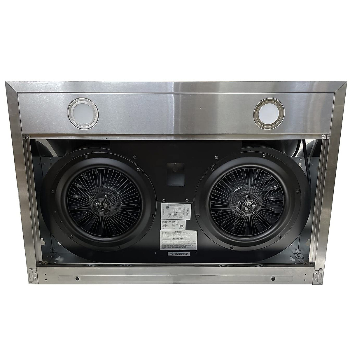 CROWN 30" 800 CFM Powerful Stainless Steel Under Cabinet Range Hood - Ultra Quiet Design with Adjustable Speed Control - Stylish & Efficient Kitchen Ventilation Solution | PRO-BF04