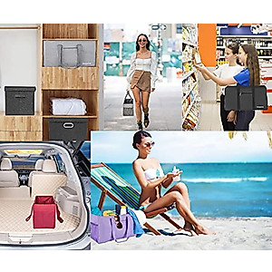 Dongawin Large Utility tote bag,waterproof beach bag,foldable and reusable storage bag,shopping bag,picnic bag,etc.