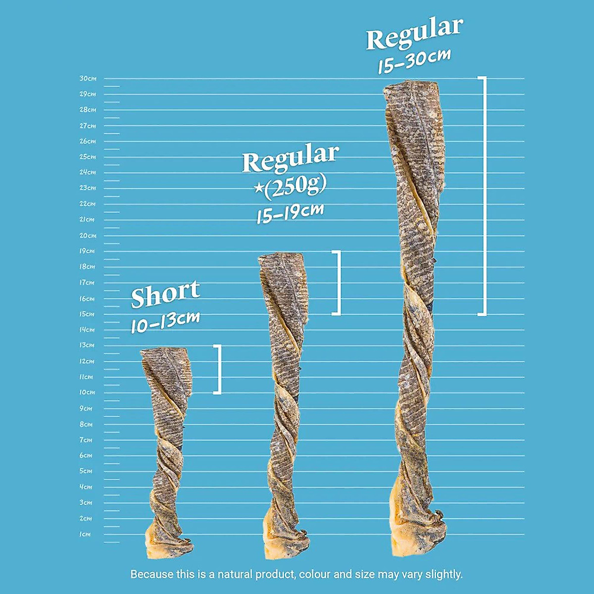 SKIPPER'S Cod Fish Skin Twists Dog Chews - 100% Fish Skin Grain Free Treats for Dogs, High in Protein & Low in Fat, Essential Omega 3 Oils | Great for Teeth (Regular, 9 Oz)